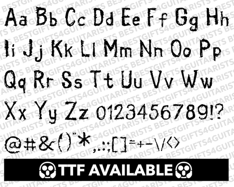 Horror Movie Font SVG, Horror Font for Cricut, Horror Font SVG, PNG ...