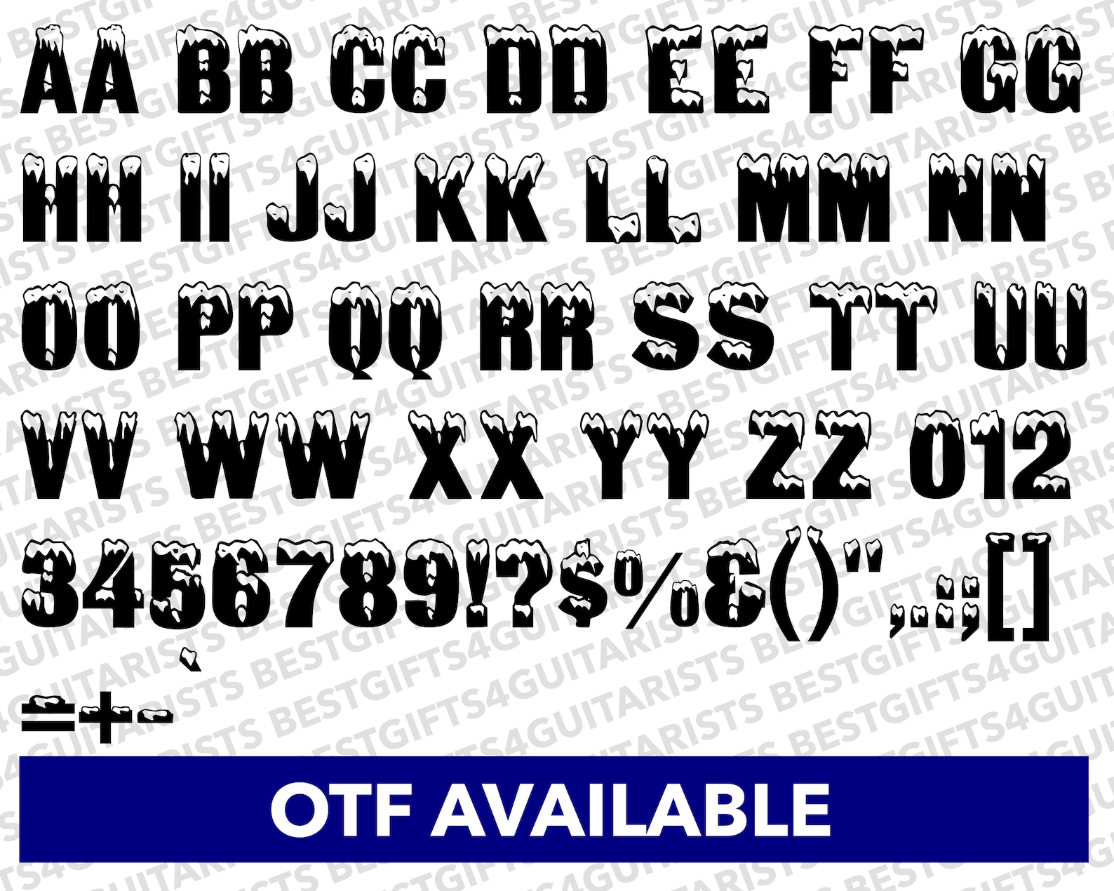 Ice and Snow Letters and Numbers SVG, Snow Cap Alphabet Bundle, Snow ...