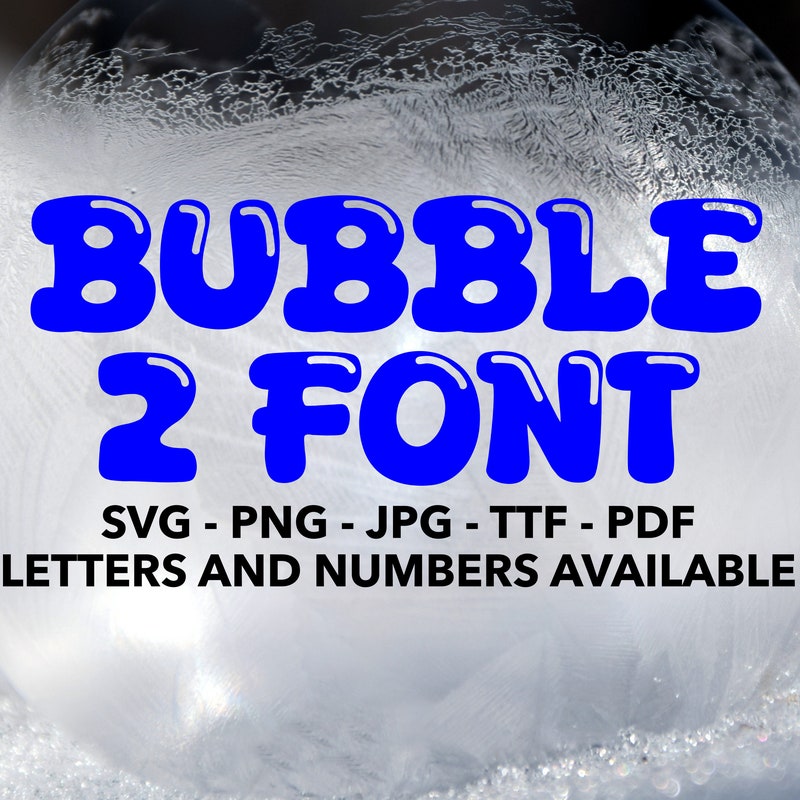 Bubble Letter Font - Etsy