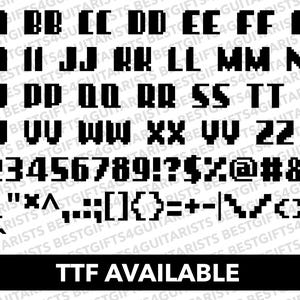 Bold Pixel Font SVG, Pixel Font for Cricut, Pixel Font SVG, PNG, Jpg ...