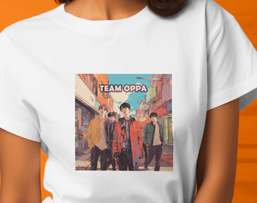 Team Oppa T-shirt, Kdrama Gifts, Kpop Gifts, Korean Celebrities Shirt ...