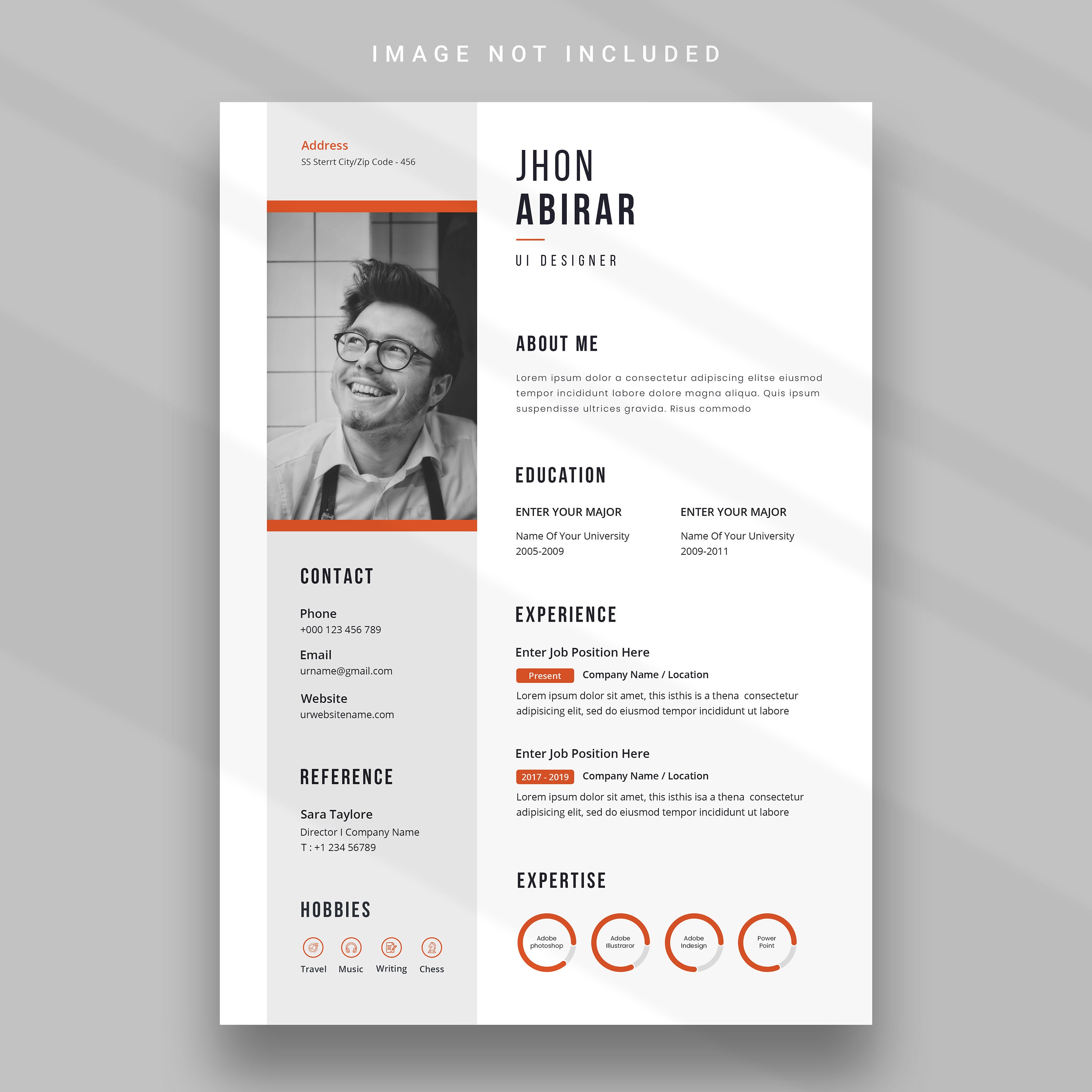 Clean Modern Resume/ Photoshop Template - Etsy