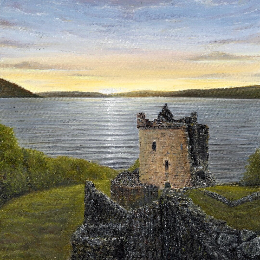 Urquart Castle Loch Ness . Print From Original Oil Painting. Print ...
