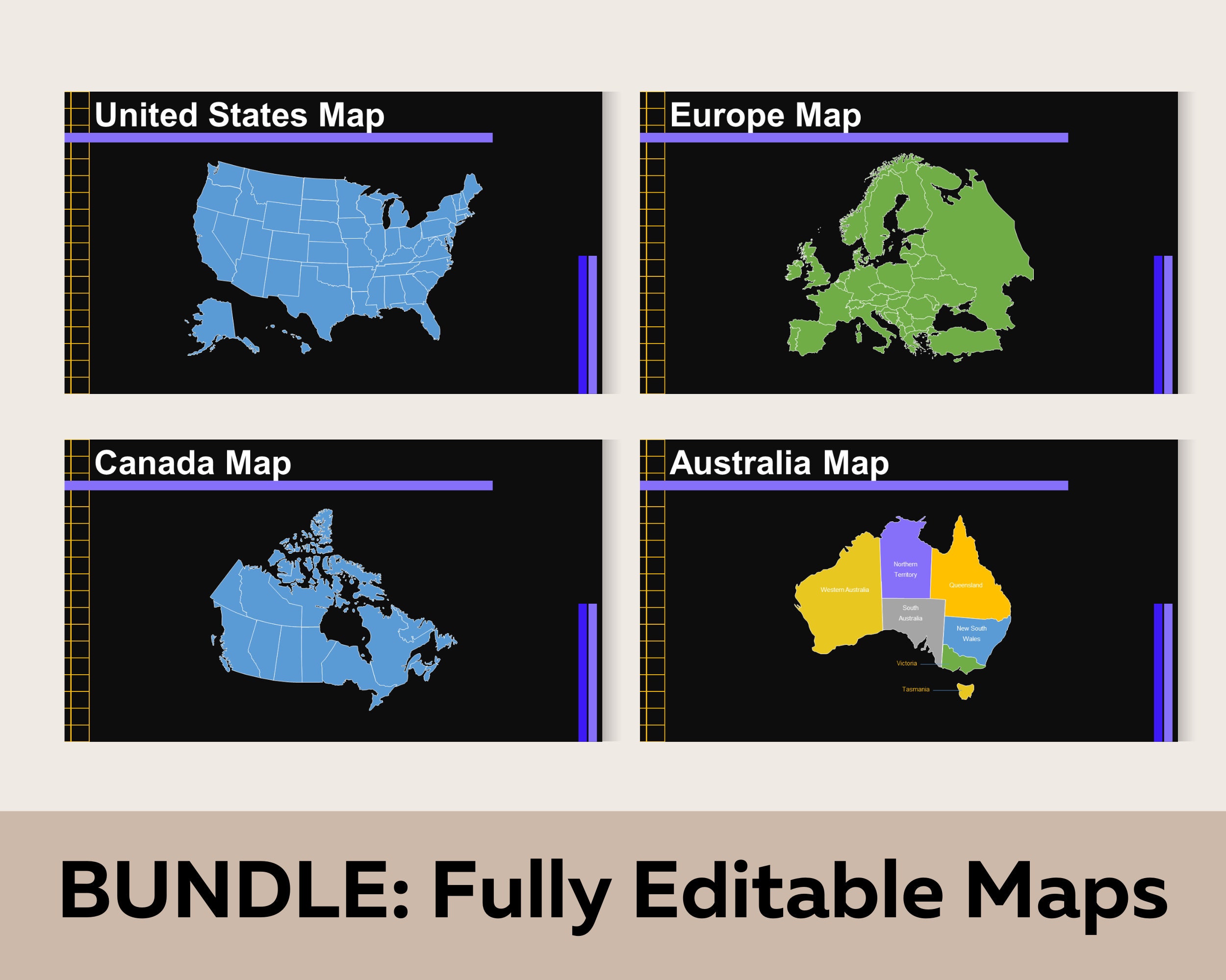 Ultimate Presentation Template for Business, Bonus Maps and Icons ...