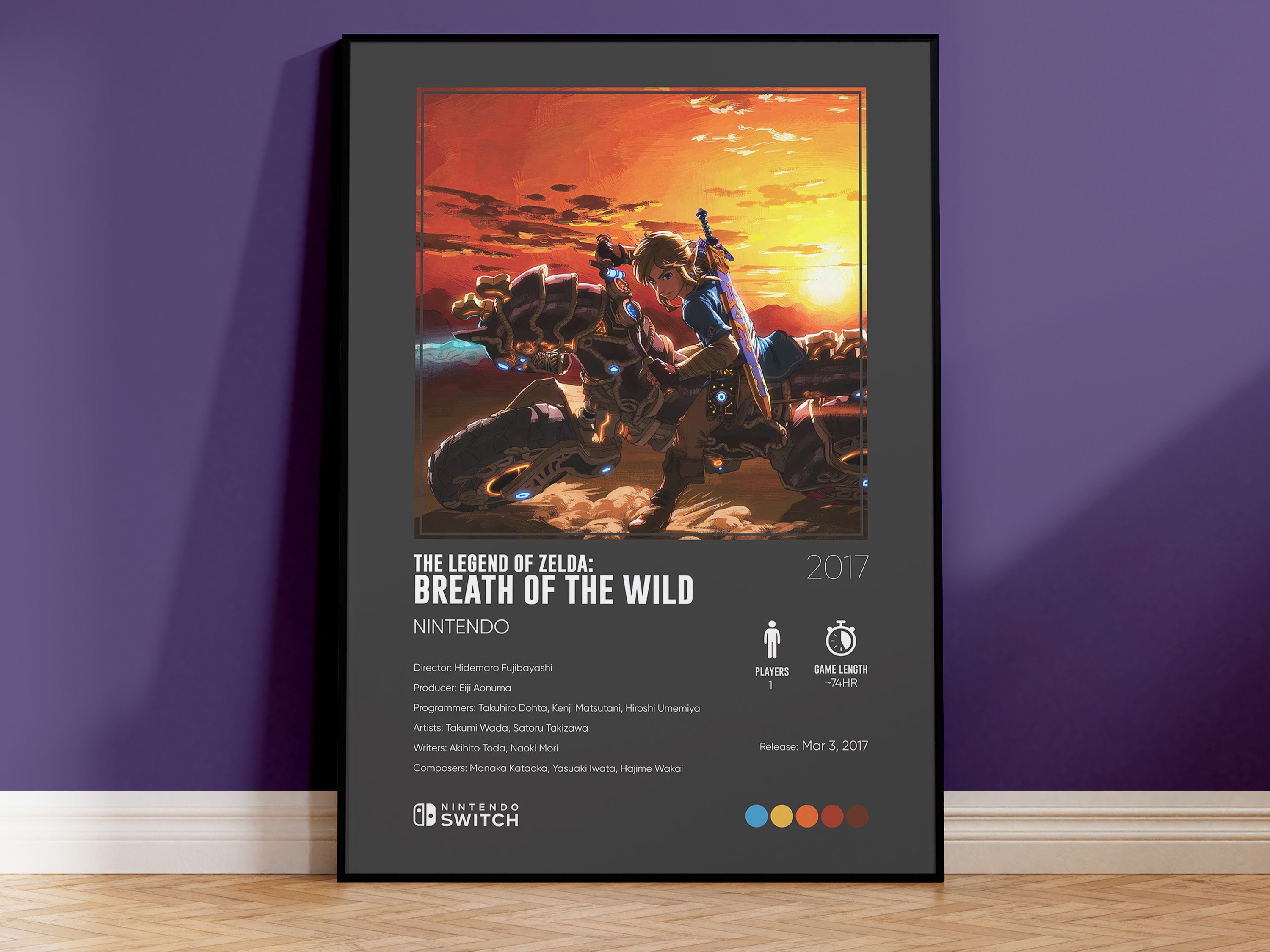 Zelda Breath of the Wild Poster Digital Download Zelda Poster Video ...