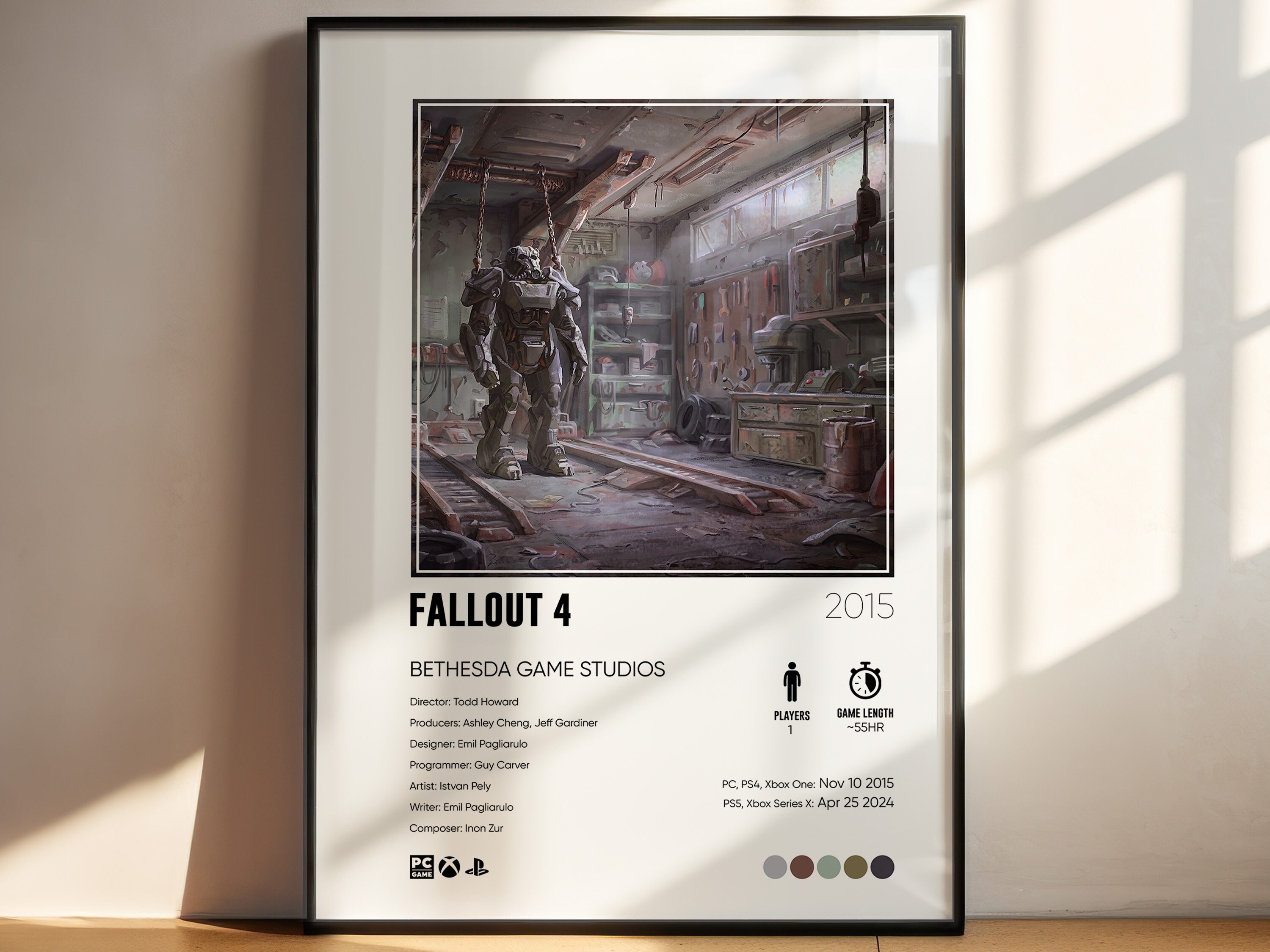 Fallout 4 Poster Digital Download Fallout Gift Fallout Poster Video ...