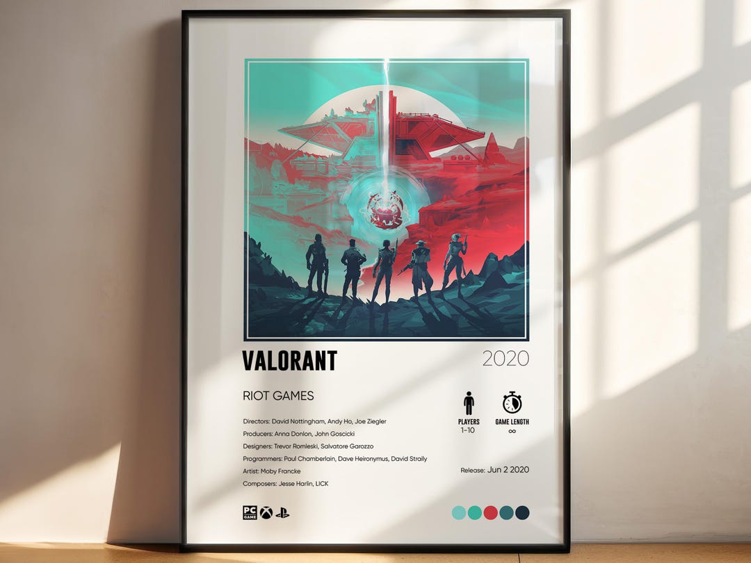 Valorant Agents Poster Digital Download Valorant Poster Video Game ...