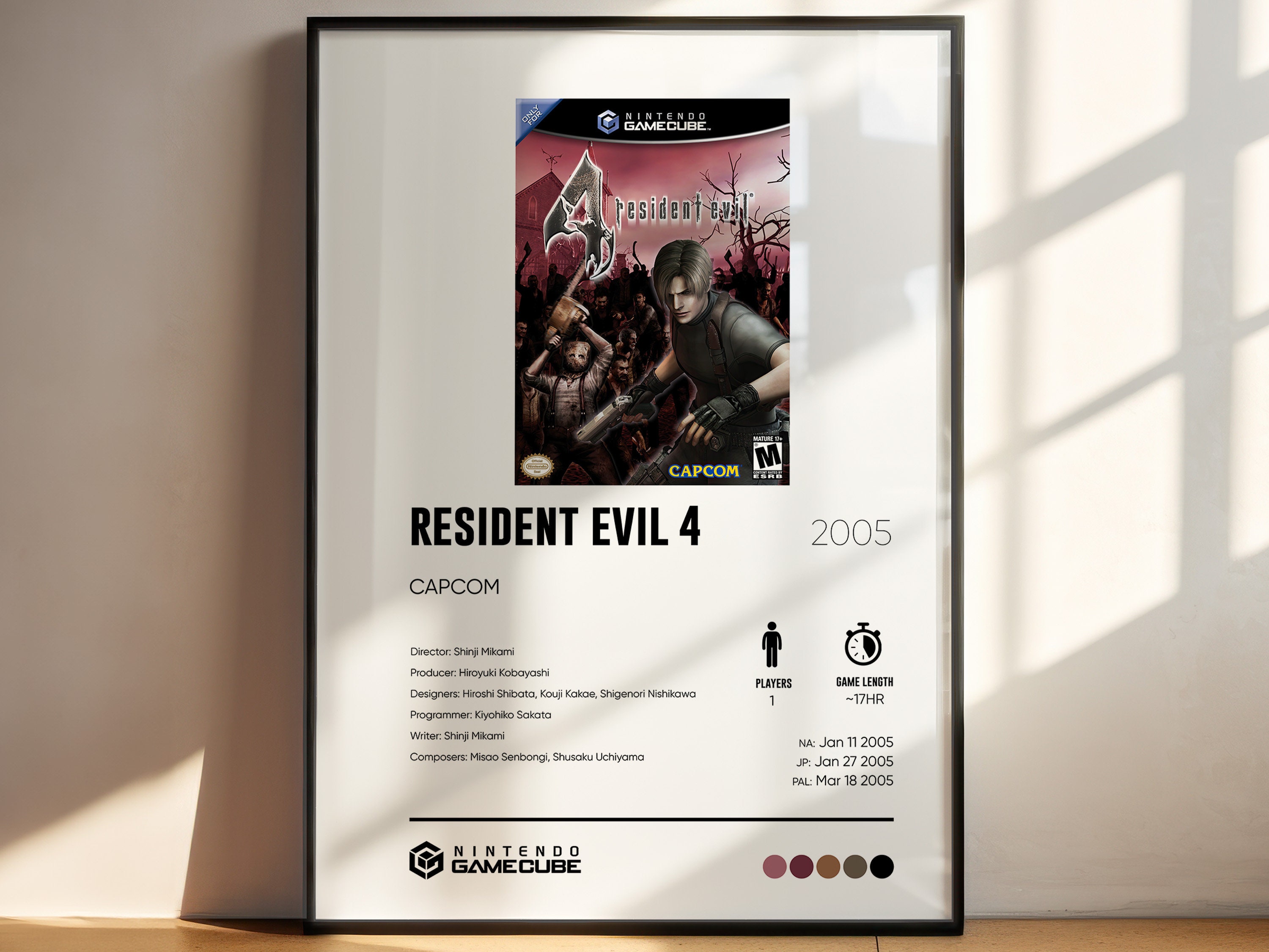 Resident Evil 4 Poster Digital Download Video Game Poster RE4 Poster ...