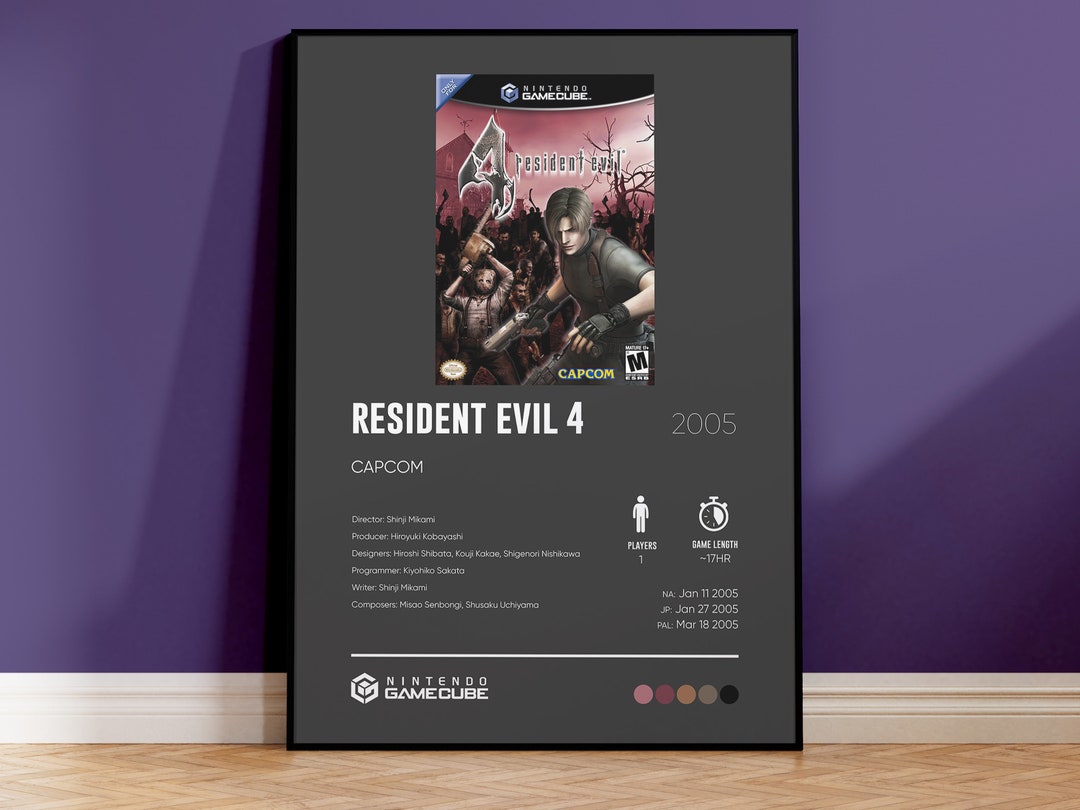Resident Evil 4 Poster Digital Download Video Game Poster RE4 Poster ...