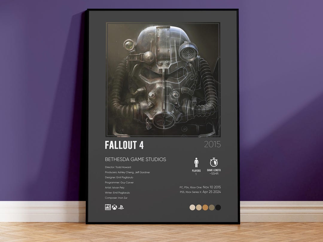 Fallout 4 Poster Digital Download Fallout Poster Video Game Poster ...
