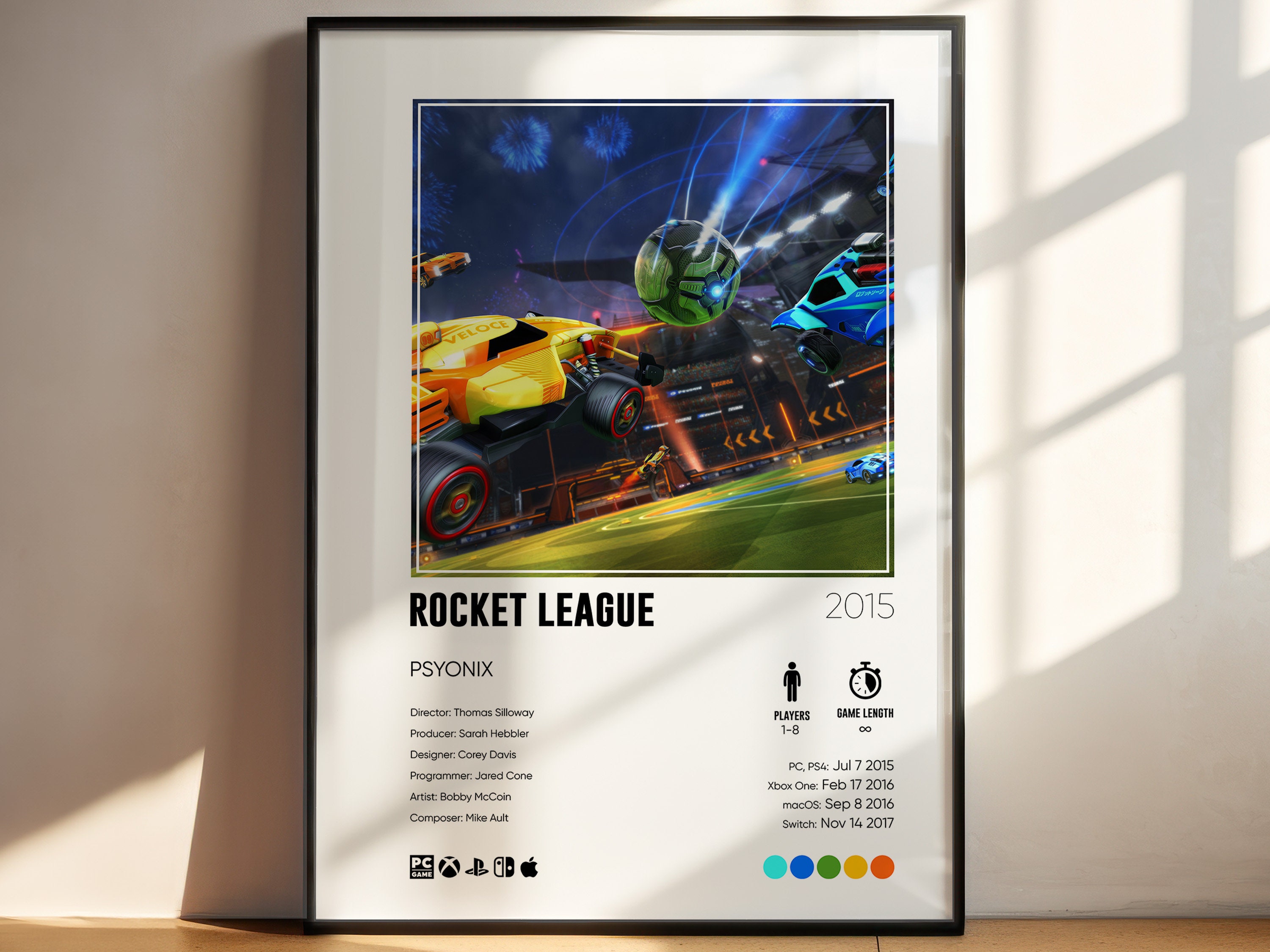 Rocket League Poster Digital Download Video Game Poster RLCS RL Rocket ...