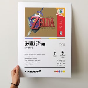 Legend of Zelda Ocarina of Time Poster Digital Download Video Game ...