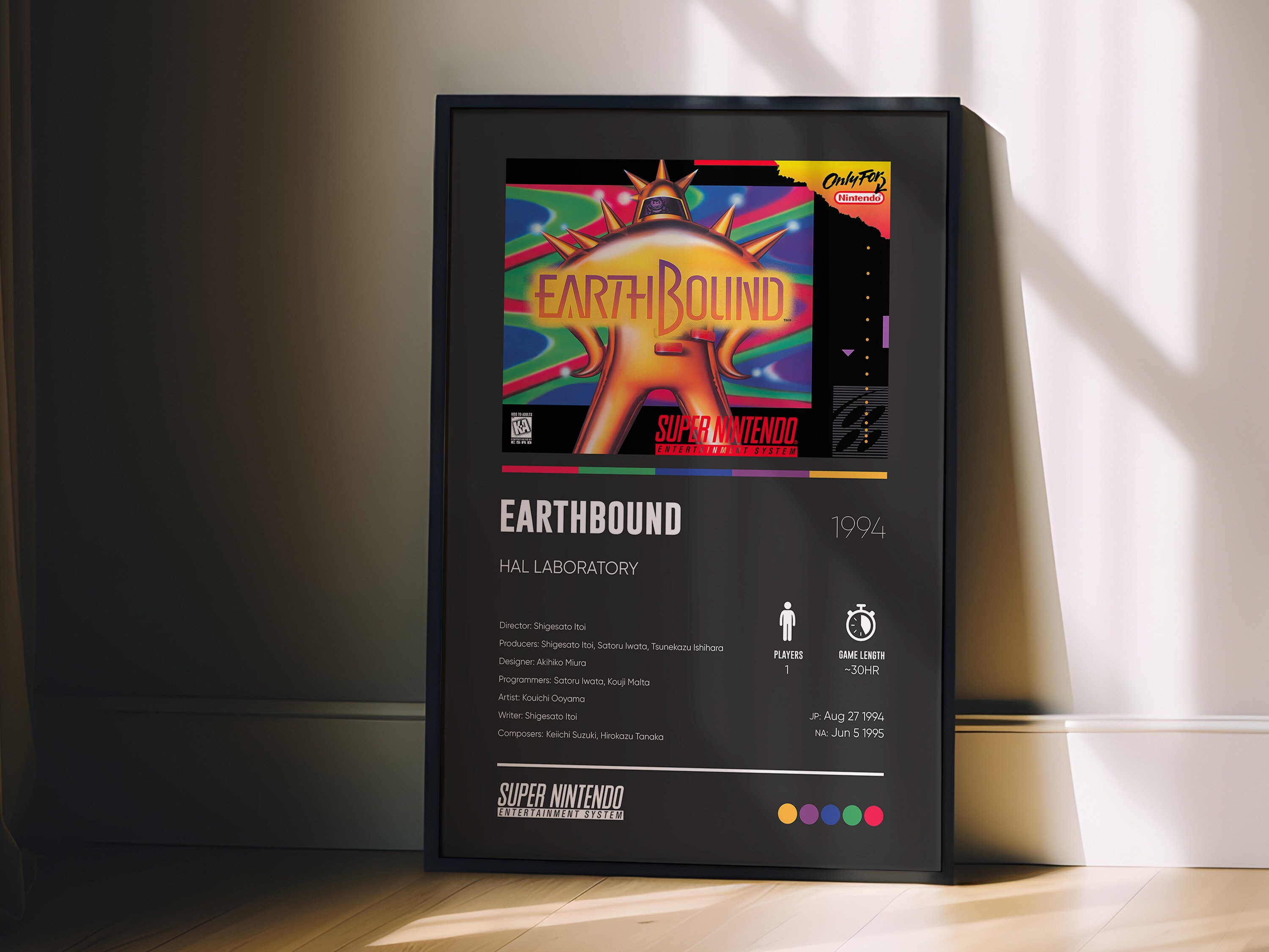 Earthbound Poster for Game Room Video Game Poster Video Game Print ...