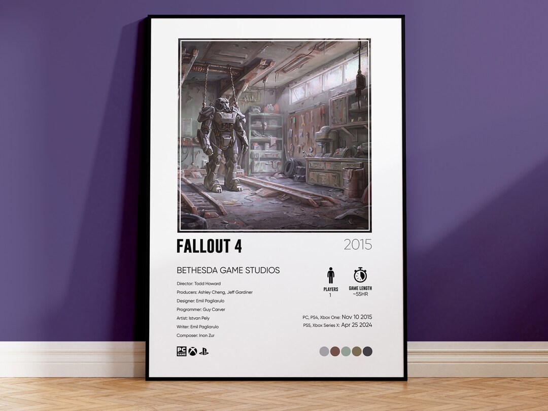 Fallout 4 Poster Digital Download Fallout Gift Fallout Poster Video ...