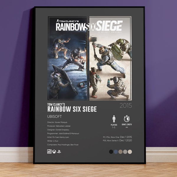 Rainbow Six Siege - Etsy