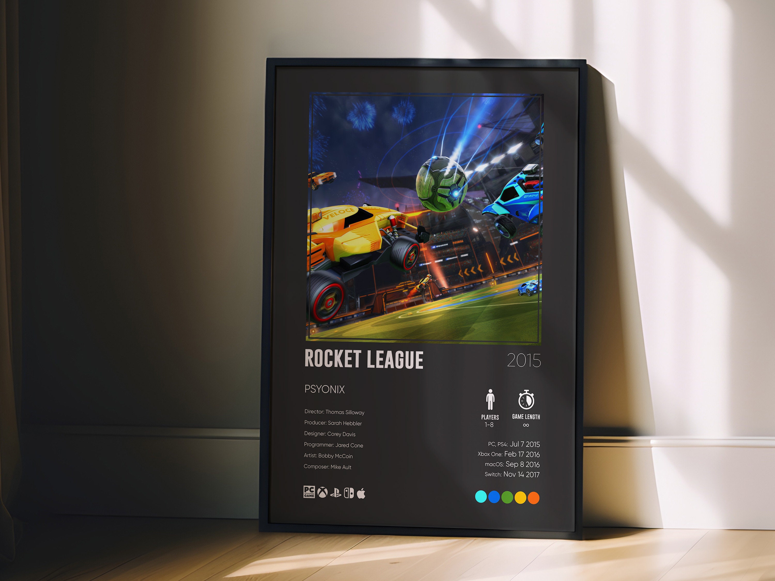 Rocket League Poster Digital Download Video Game Poster RLCS RL Rocket ...