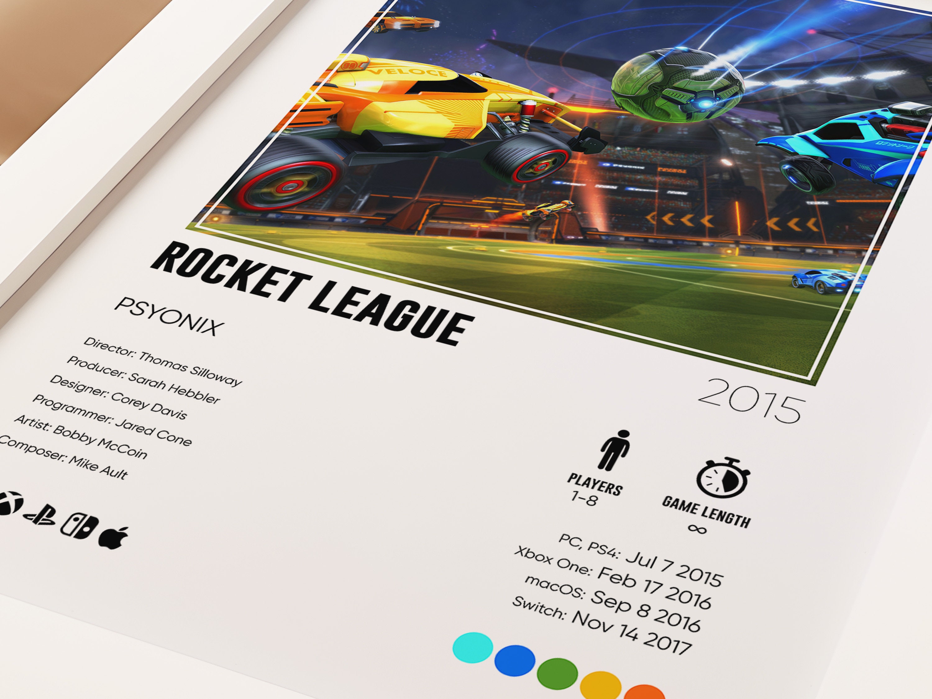 Rocket League Poster Digital Download Video Game Poster RLCS RL Rocket ...