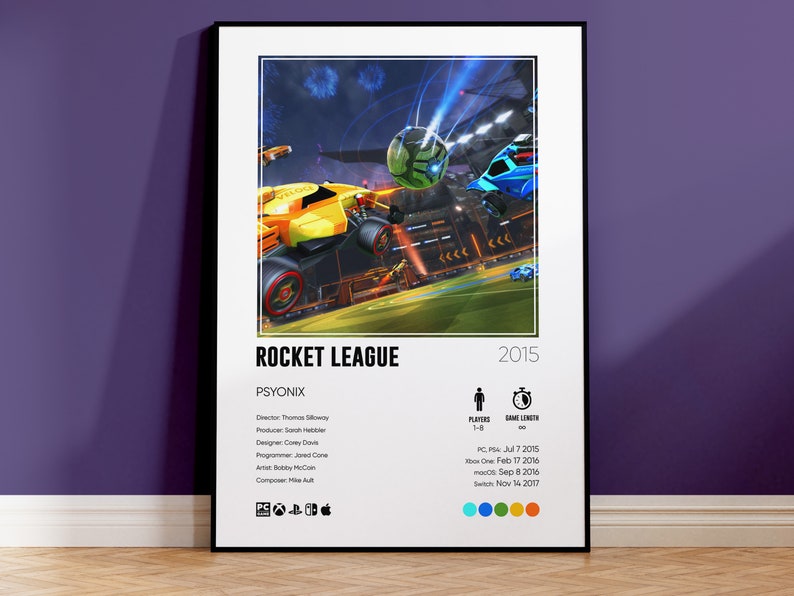Rocket League Poster Digital Download Video Game Poster RLCS RL Rocket ...