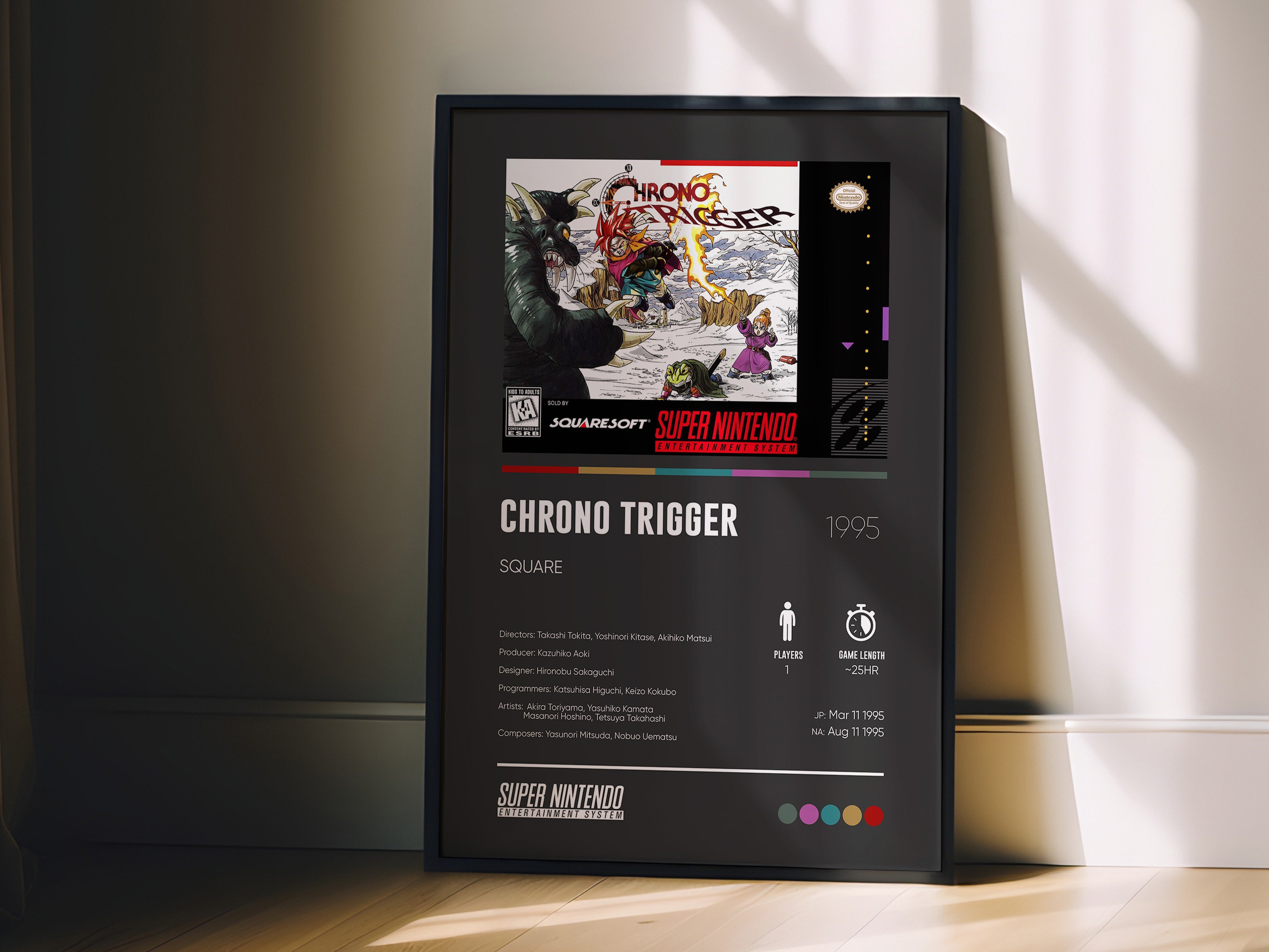 Chrono Trigger Poster Digital Download Video Game Poster Video Game ...