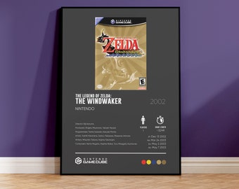 Zelda Ocarina of Time Poster Digital Print Zelda Poster Video Game ...