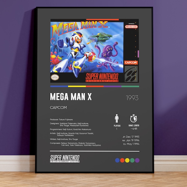Mega Man X Poster - Etsy