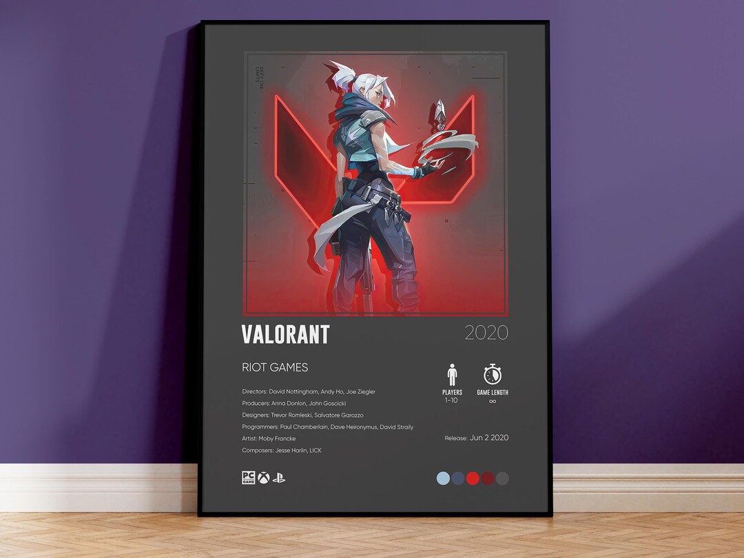 Valorant Jett Poster Digital Download Video Game Poster Valorant Print ...