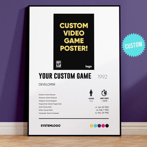 Video Game Print - Etsy