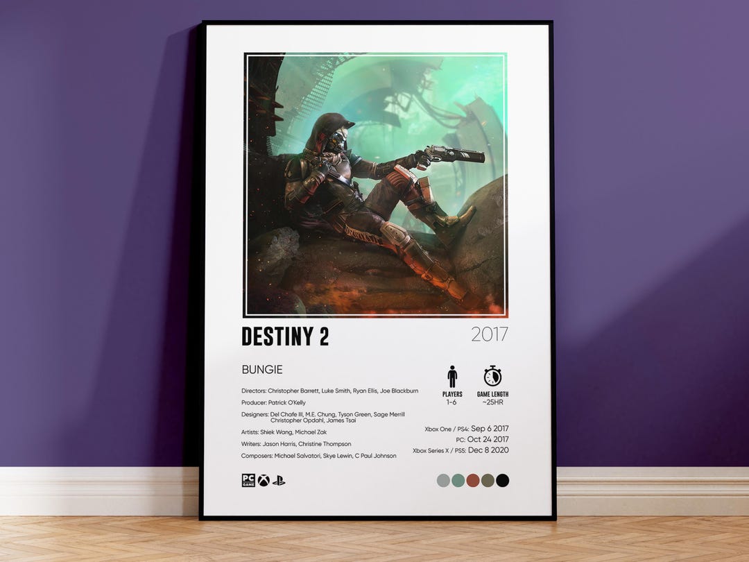 Destiny 2 Poster Digital Download Destiny Gift Video Game Poster ...