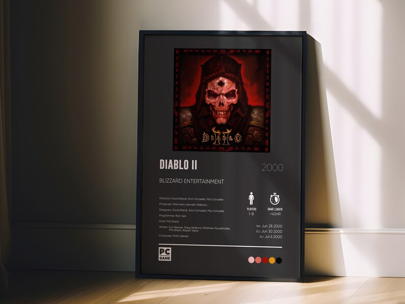 Conjunto de carteles de la serie Diablo Descarga digital Póster de ...