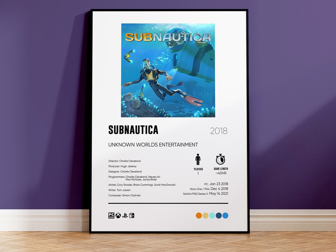 Subnautica Poster Digital Download Video Game Poster Video Game Print ...