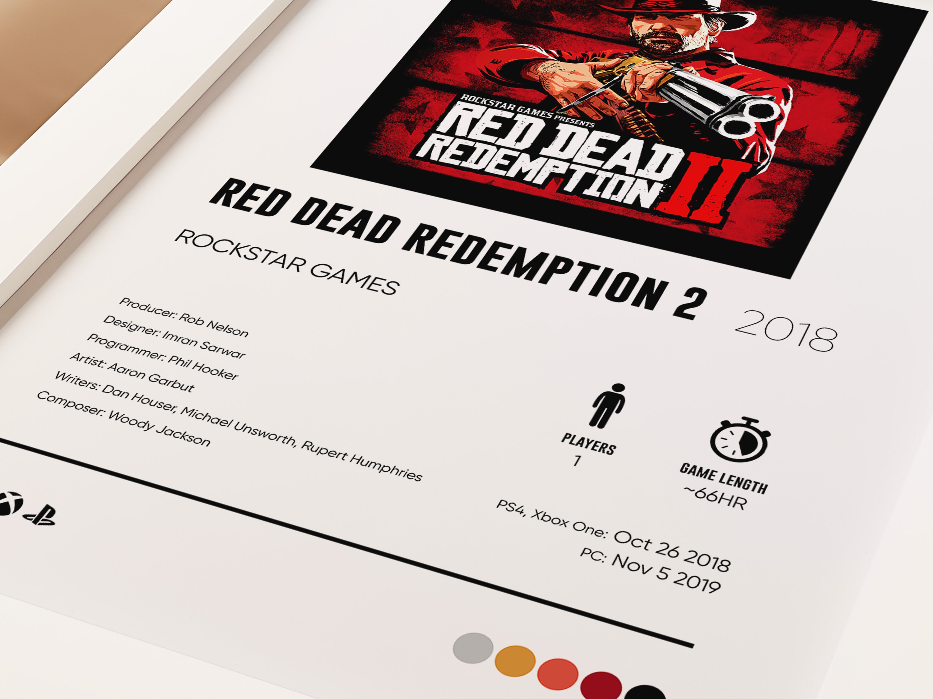 Red Dead Redemption 2 Poster Digital Download Video Game Poster Video ...