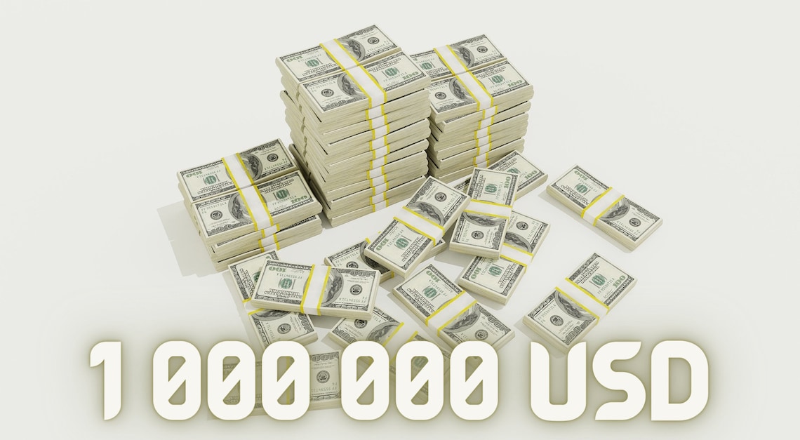 1 MILLION USD (1 000 000) - Etsy