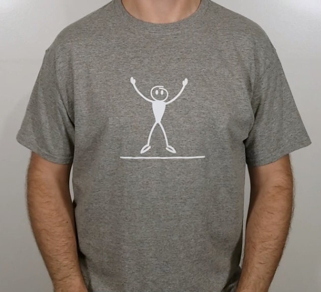 Stick Figure Shirt Jumping Jack Position 5 - Etsy