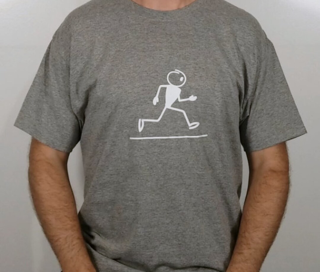 Stick Figure Shirt - Running - Position 6 - Etsy