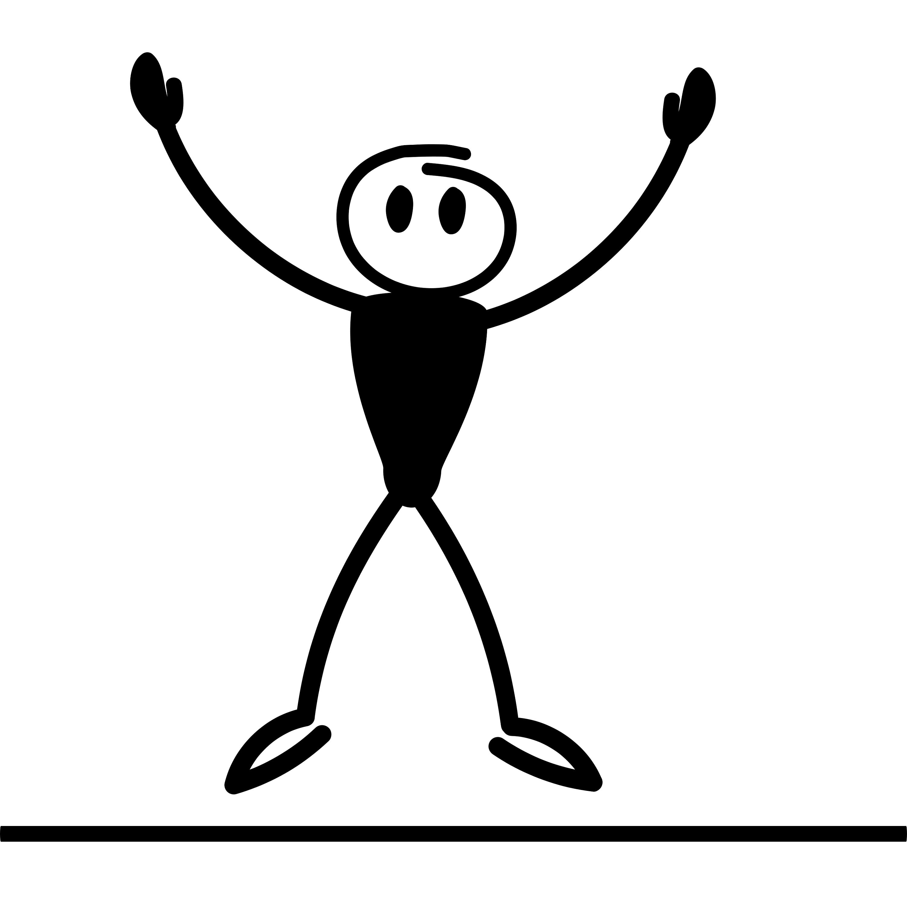 Stick Figure Shirt Jumping Jack Position 5 - Etsy