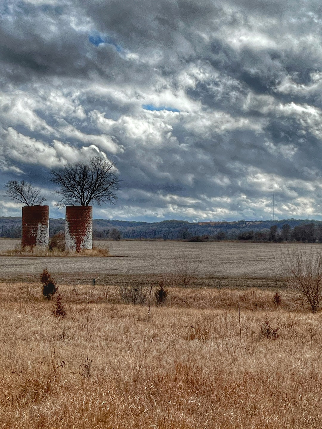 Silos in a Field Kansas Farmhouse Photography Print Decor Wall Art ...