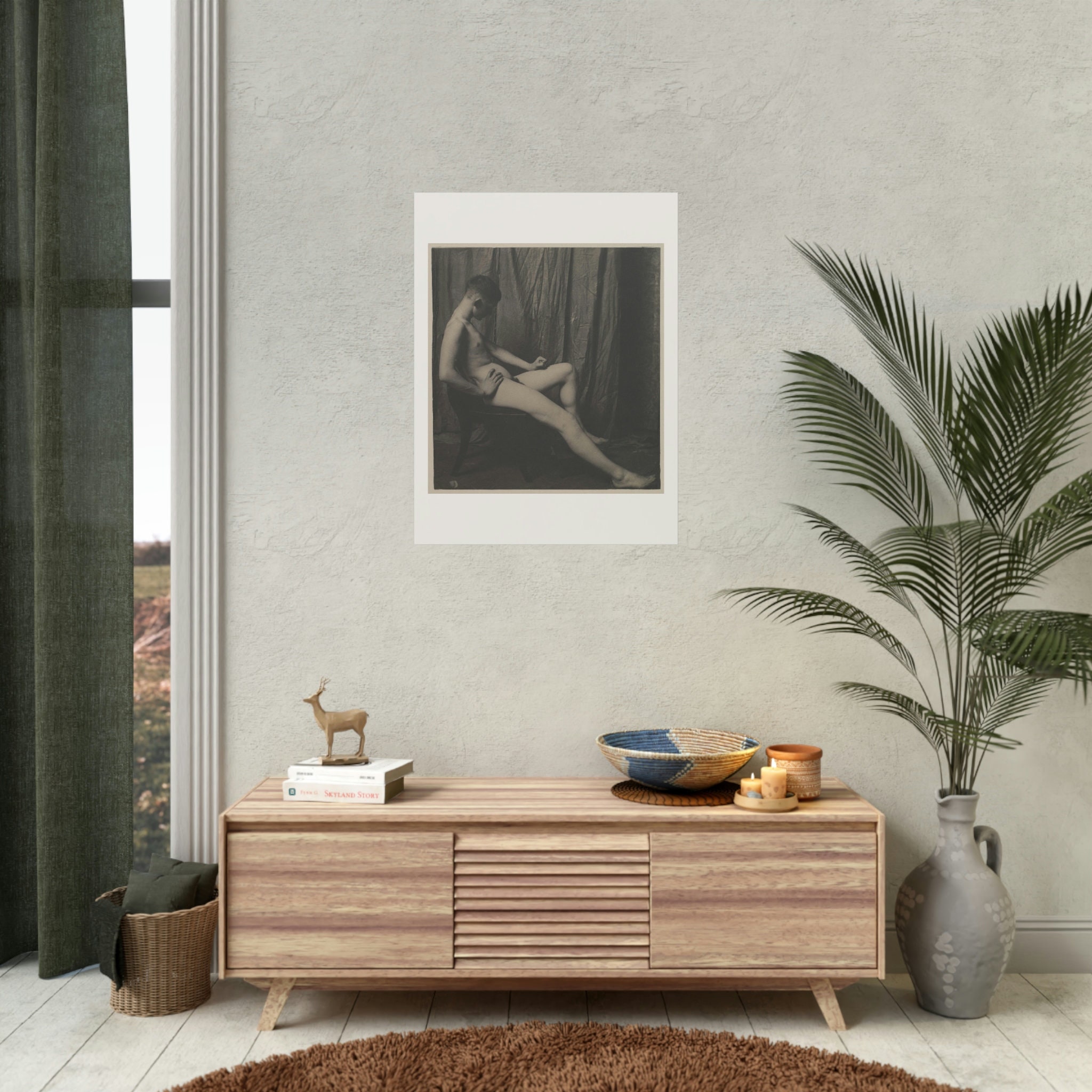 Sitting Male Nude Fine Art Nude Poster Nude Photograph Etsy Norway