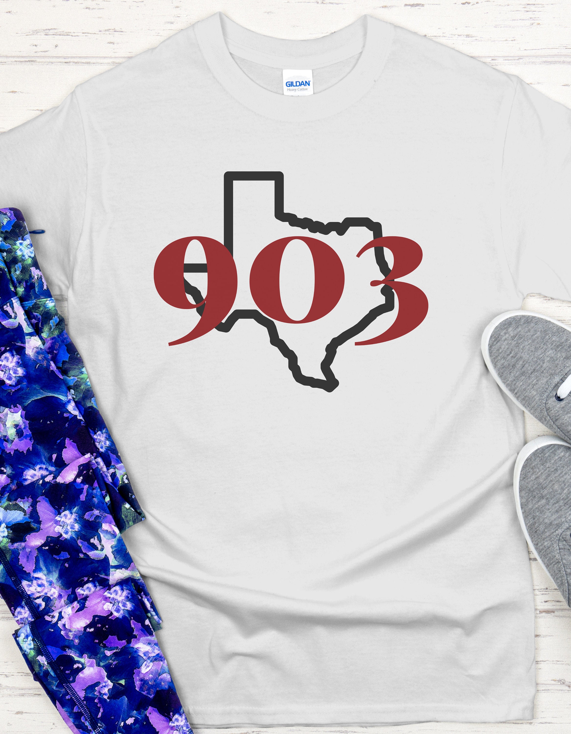 Area Code 903 Texas Map Gildan 5000 Shirt, 903 Shirt, Texas Shirt ...