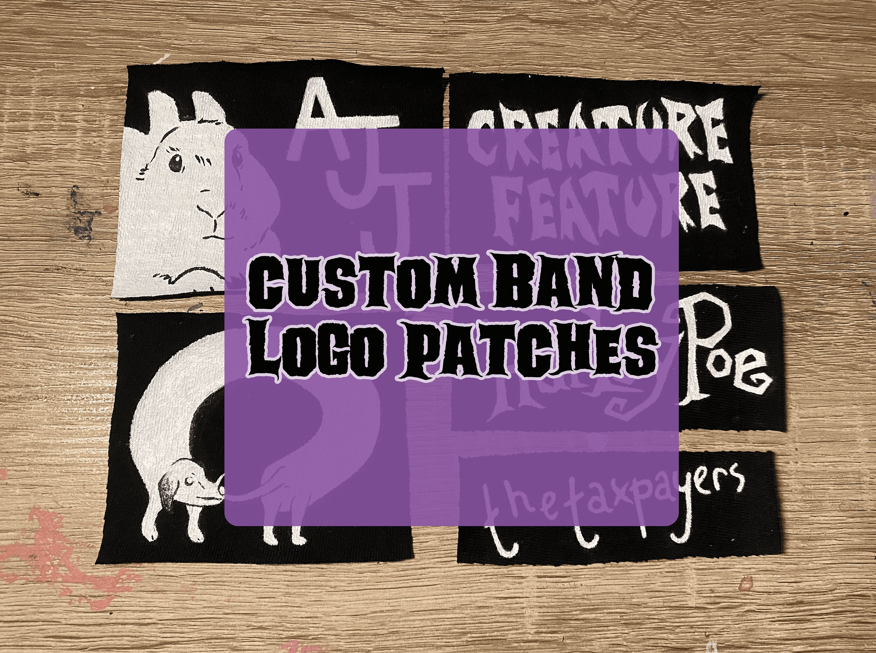 Custom Handpainted Band Logo Sew-on Patches - Etsy