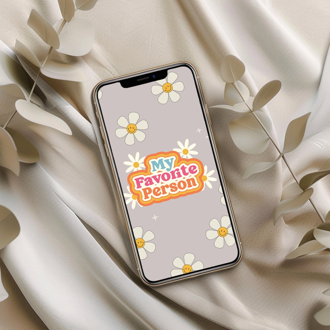 Pack of 5 Groovy Phone Wallpaper Pack My Favorite Person Mobile Phone ...