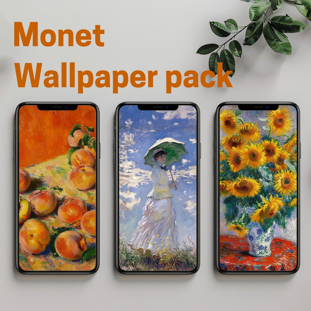 Pack of 5 Background Monet Paintings | Phone Wallpapers | Water Lilies ...