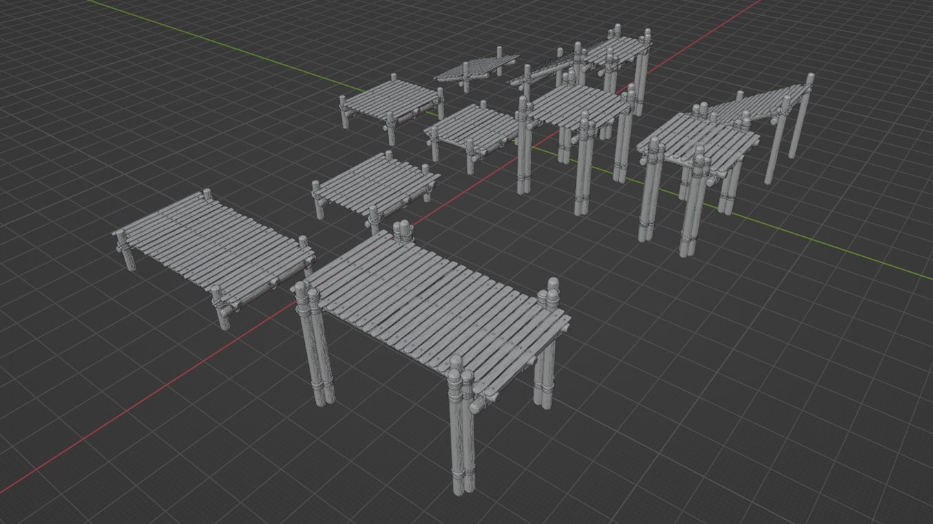 10pcs 3D Printable Docks for Dnd, Pathfinder, and Other Ttrpgs - Etsy