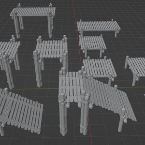 10pcs 3D Printable Docks for Dnd, Pathfinder, and Other Ttrpgs - Etsy
