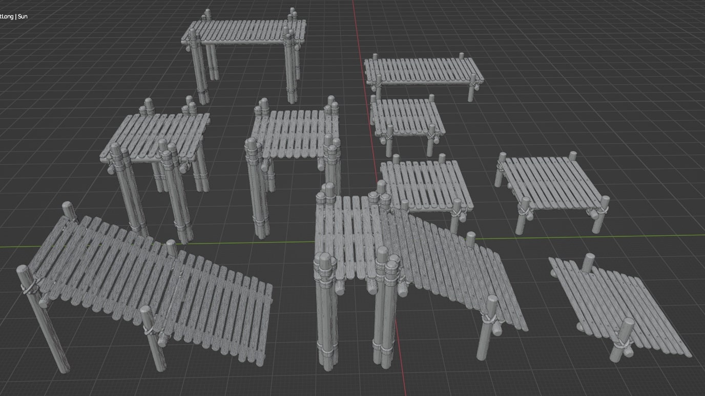 10pcs 3D Printable Docks for Dnd, Pathfinder, and Other Ttrpgs - Etsy