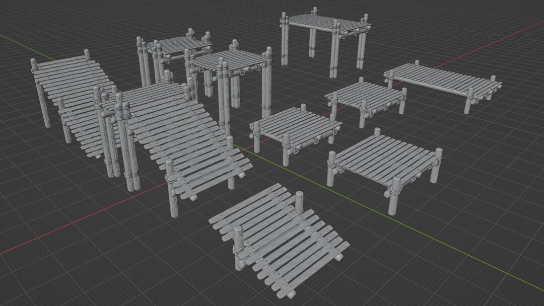 10pcs 3D Printable Docks for Dnd, Pathfinder, and Other Ttrpgs - Etsy
