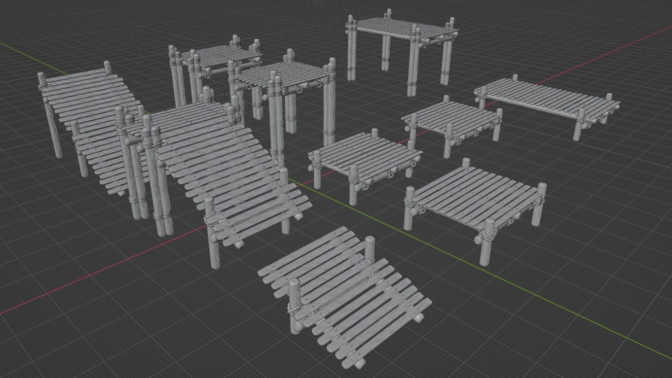 10pcs 3D Printable Docks for Dnd, Pathfinder, and Other Ttrpgs - Etsy