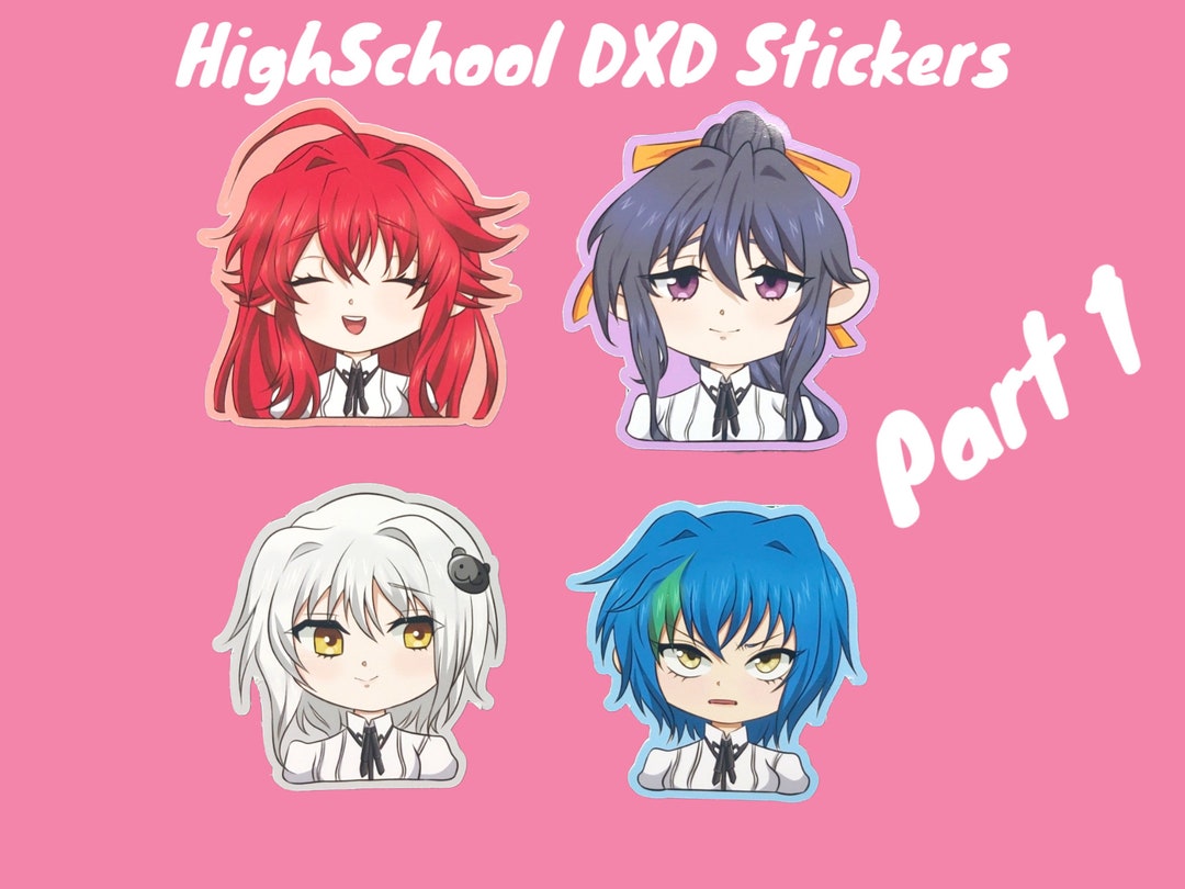 Highschool DXD Chibi Rias,akeno,koneko and Xenovia Glossy Vinyl ...