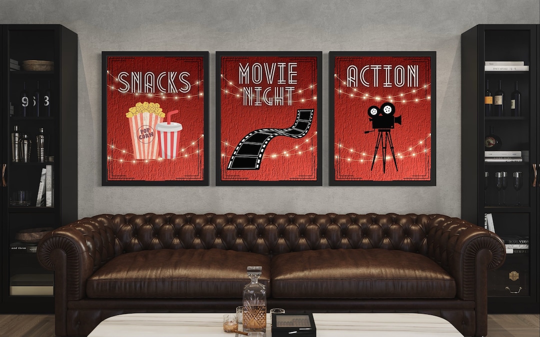 Home Movie Theatre Posters - Cinema Style Movie Displays - Lights ...