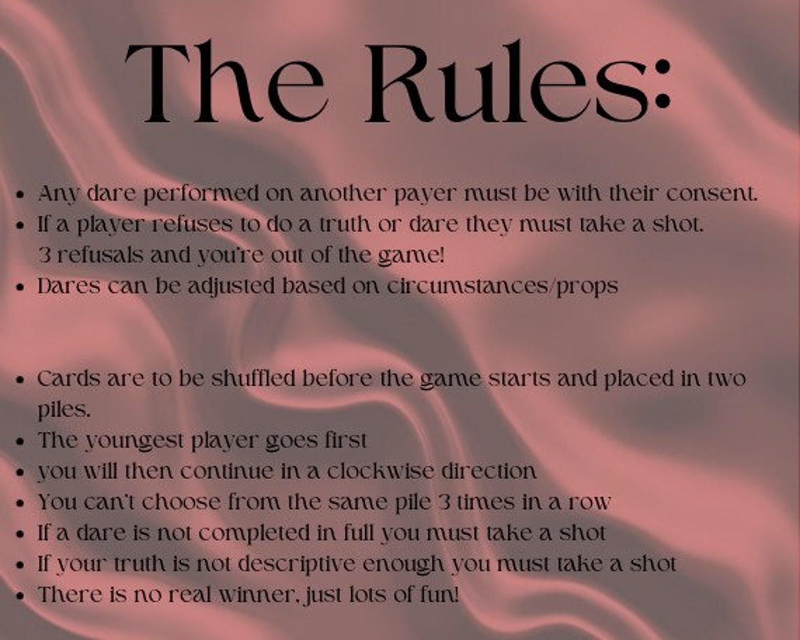 Adult Truth or Dare Card Game (18+) - 100 Card Game With Adult Themes ...