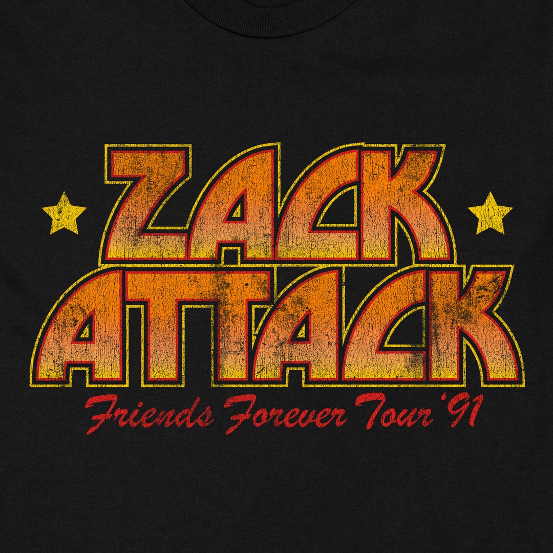 Zack Attack T-shirt, Saved by the Bell, Zack Morris, AC Slater, 90's TV Shows, Friends Forever ...